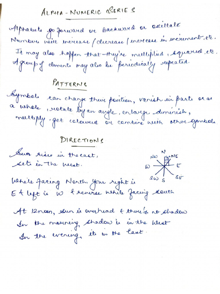 Important concepts on Logical Reasoning -1 | PDF