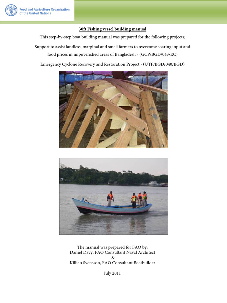 30 Feet Ship Construction Project | PDF | Screw | Boats