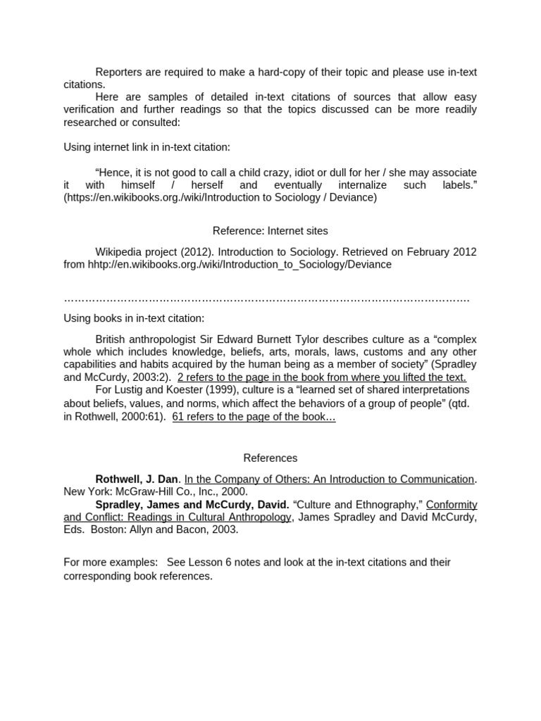 IN-TEXT-CITATIONS-USING-INTERNET-SITES | PDF