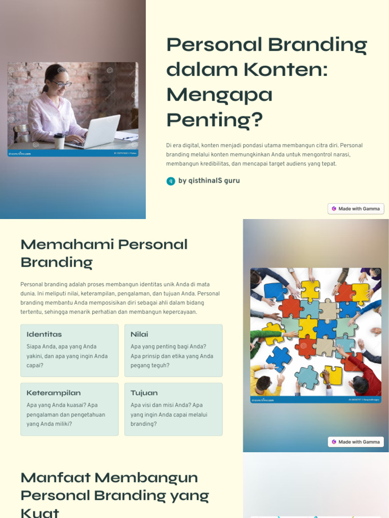 Personal Branding Dalam Konten Mengapa Penting | PDF