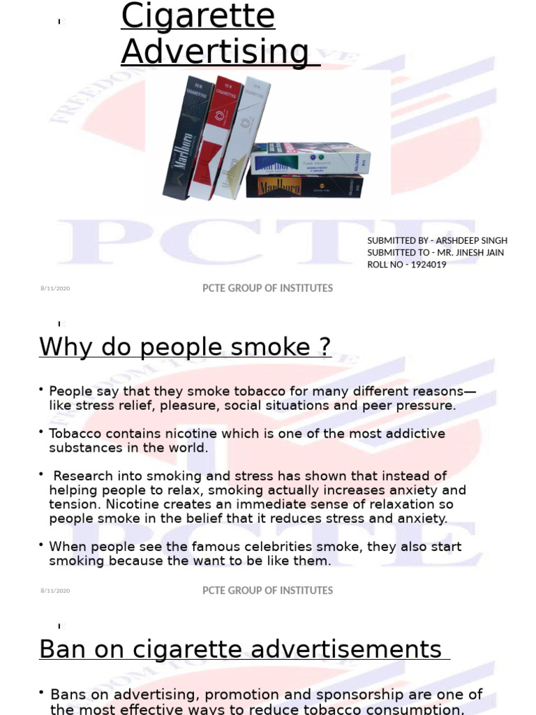 ARSHDEEP PPT | PDF | Tobacco Smoking | Addiction