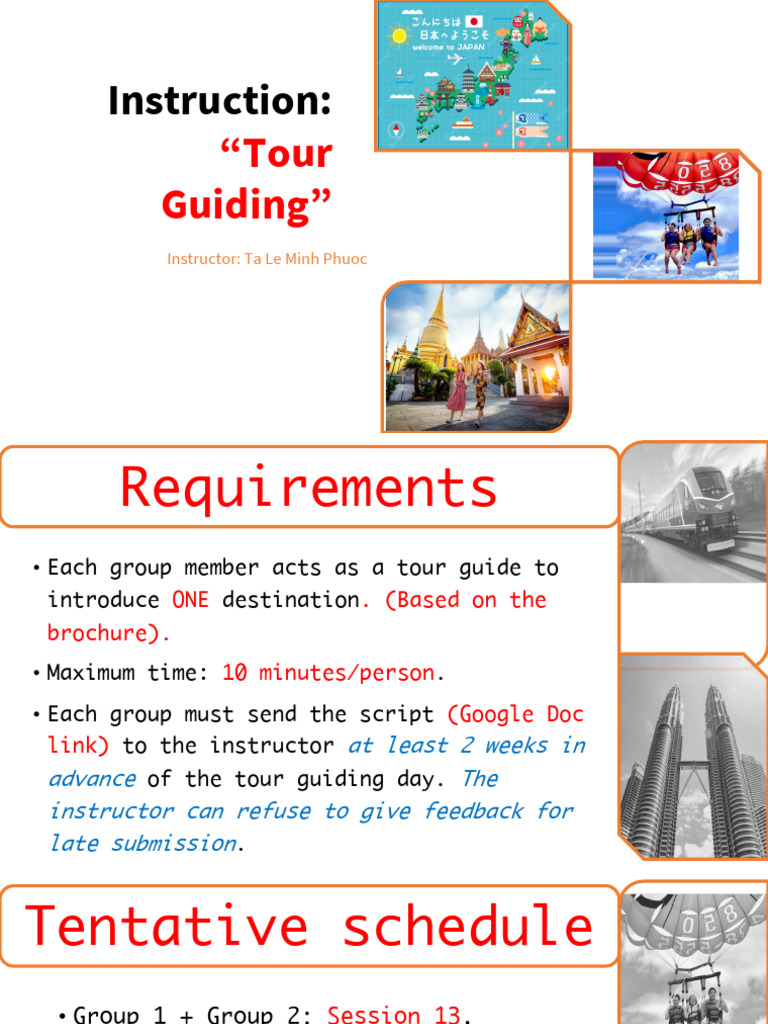 VB2-Instruction - Tour Guiding | PDF | Career & Growth