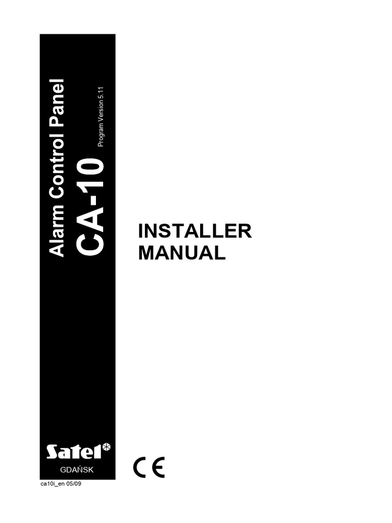 CA-10 P Installer Manual EN 1108 | PDF | Telephone | Power Supply