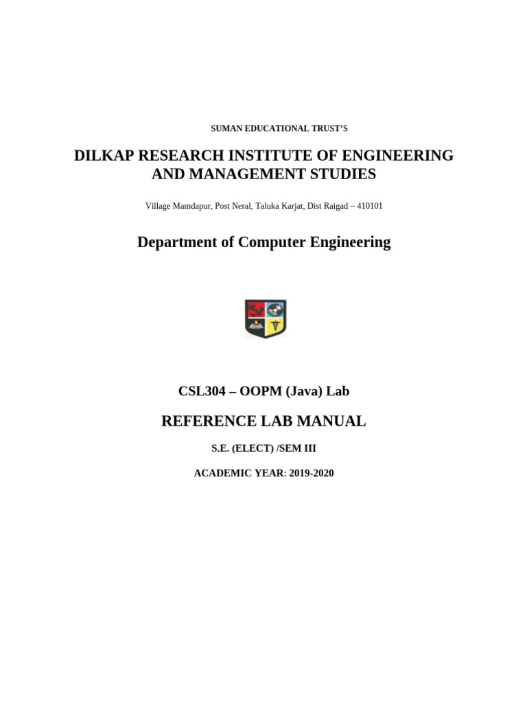 Pallavi OOPM Lab Manual (1) Final 1 To 9 2.3.4 | PDF | Parameter (Computer Programming) | Class ...