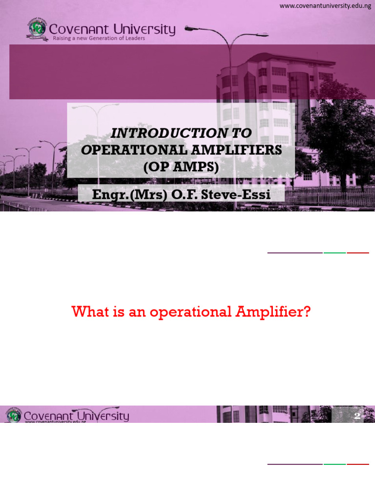 Operational Amp | PDF | Operational Amplifier | Amplifier