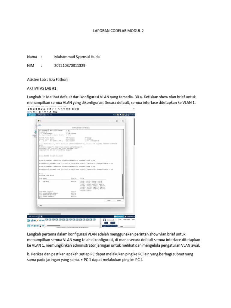 Muhammad Syamsul Huda 202210370311329 Jarkom2 | PDF