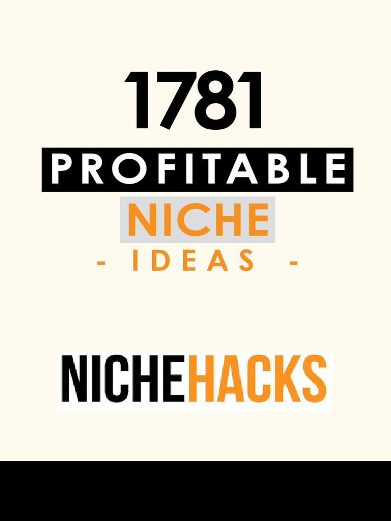 1781 Profitable Niche Ideas | PDF | Dieting | Weight Loss
