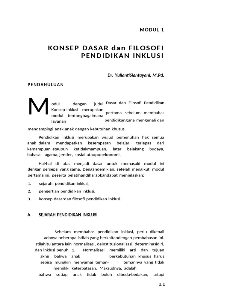Modul Inklusi Word Bimtek | PDF | Kesehatan Holistik