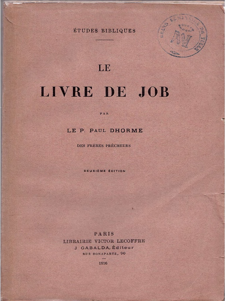 Livre de Job | PDF