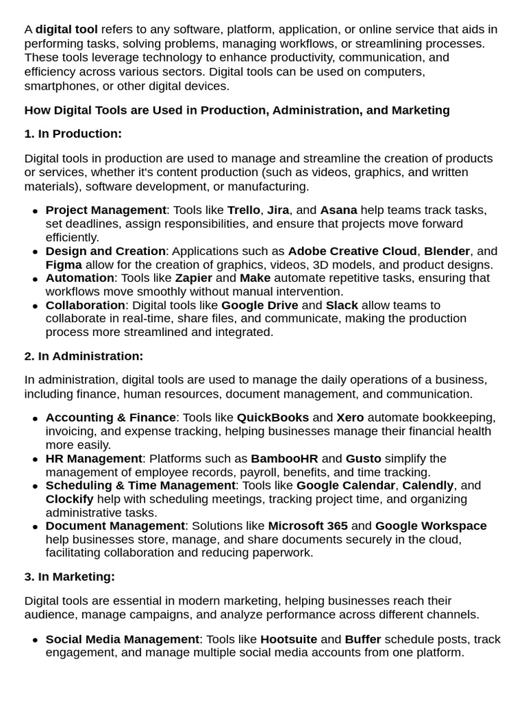 Digital Tools Pdf Pdf Analytics Social Media