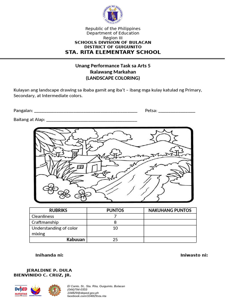 Peta 1 - Arts 5 - Q2 | PDF
