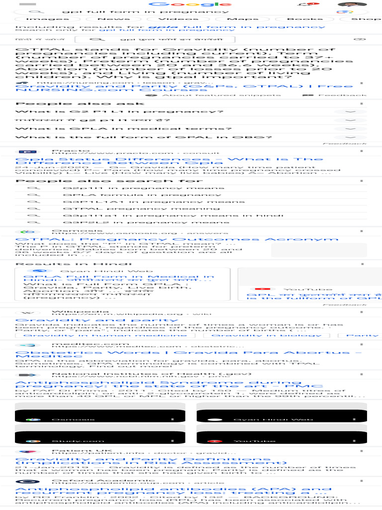 GPL Full Form in Pregnancy - Google Search | PDF | Pregnancy | Medicine