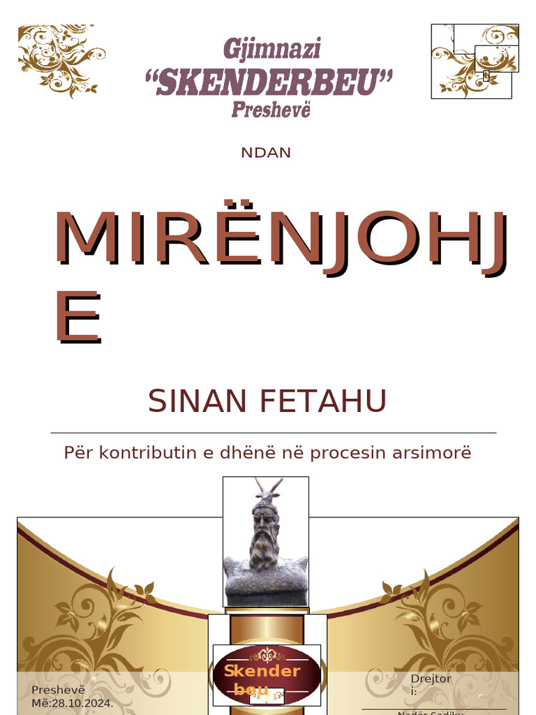 Mirenjohje Sinan Fetahu | PDF
