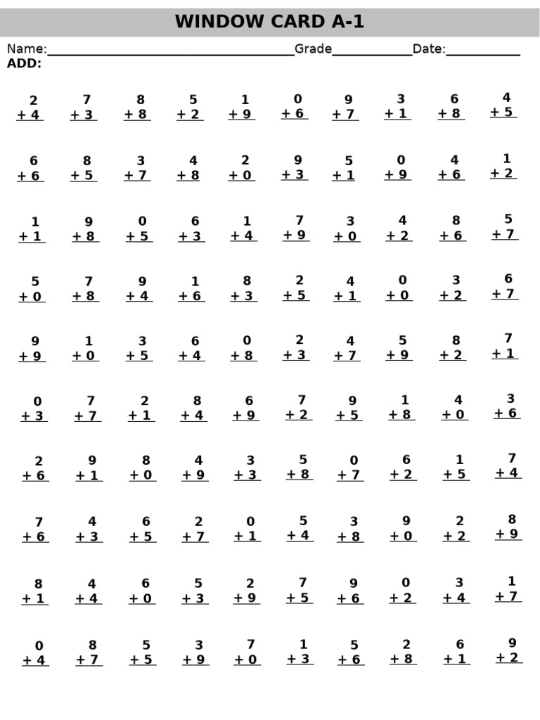 Window Card-A1 | PDF