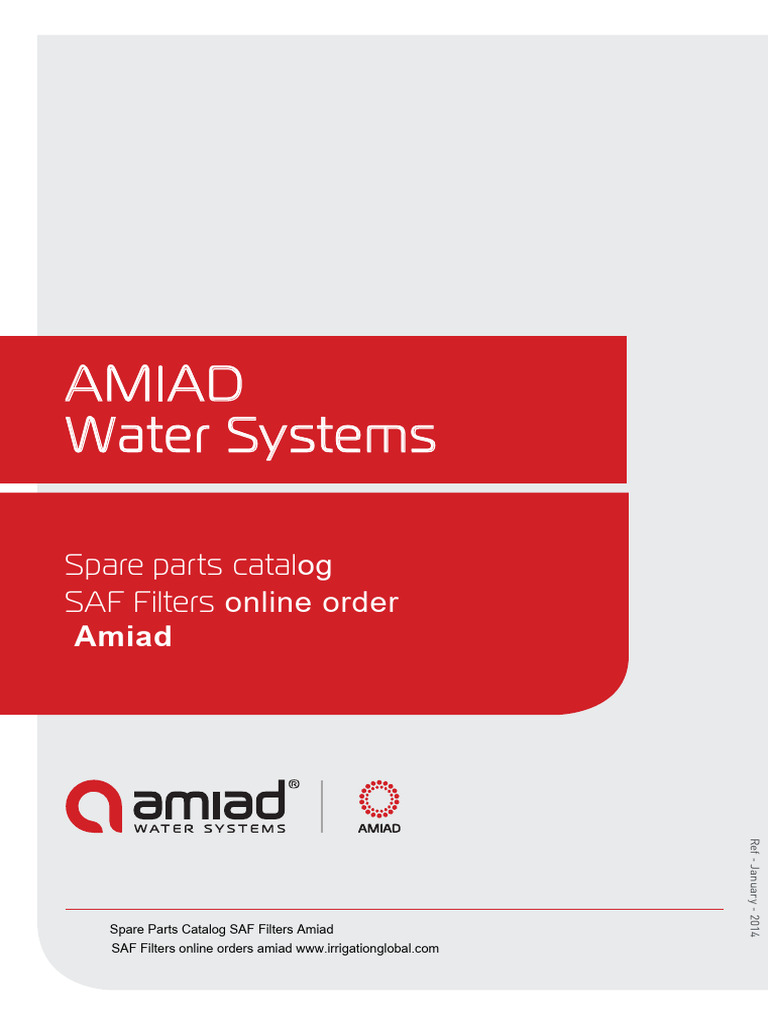Amiad SAF Filters Spare Parts Catalog | PDF | Screw | Nut (Hardware)