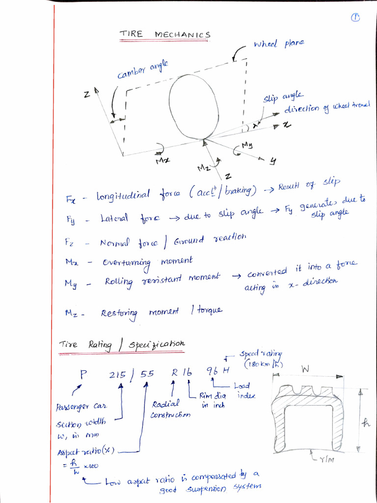 Tire Mechanics and Friction Analysis | PDF | Mechanics | Mechanical ...