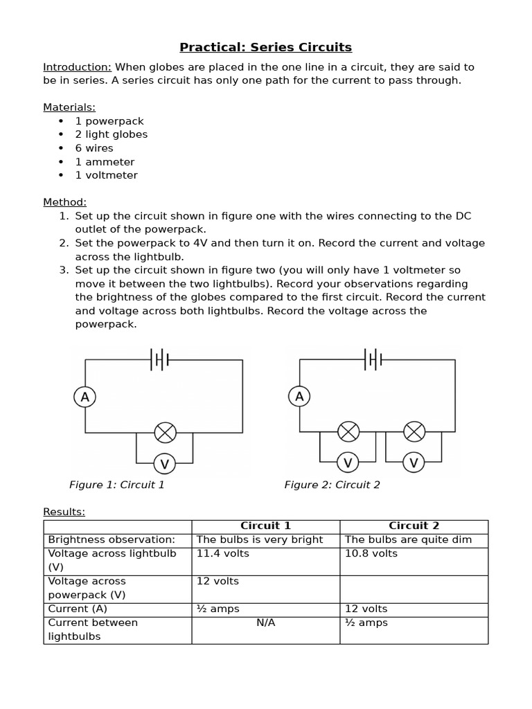 Understanding Series Circuits | PDF | Series And Parallel Circuits ...