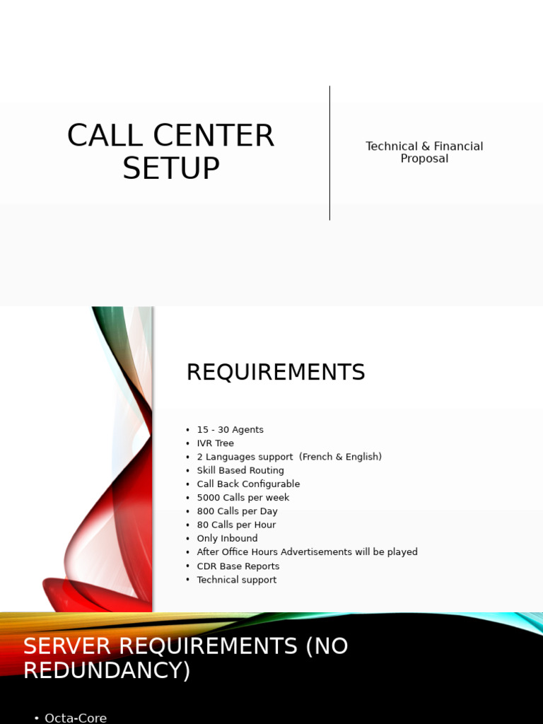 Call Center Setup Proposal Guide | PDF