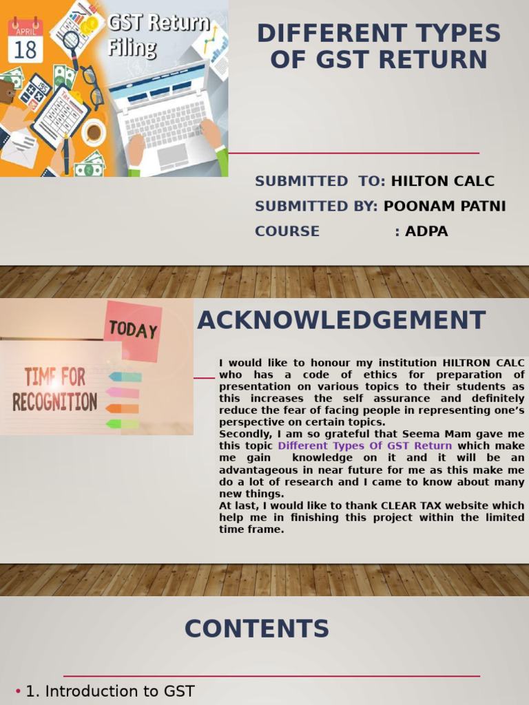 Different Types of GST Return Fina | PDF | Value Added Tax | Taxes