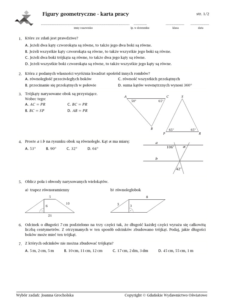 Figury Geometryczne | PDF