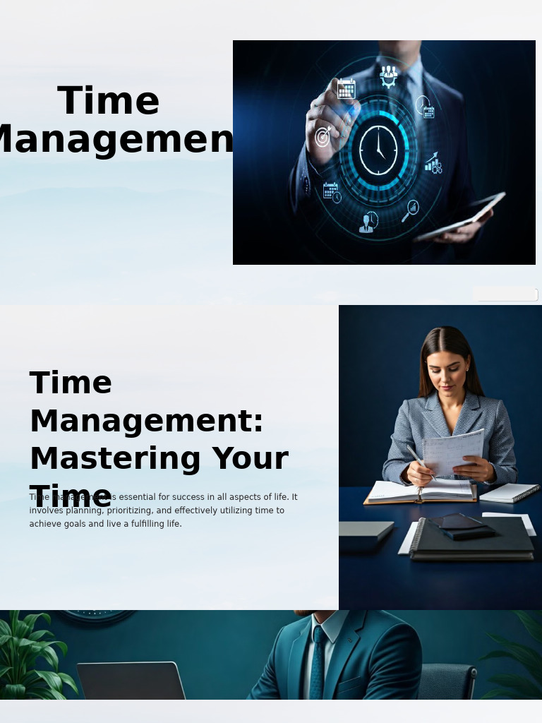 Time Management Mastering Your Time | PDF | Time Management ...