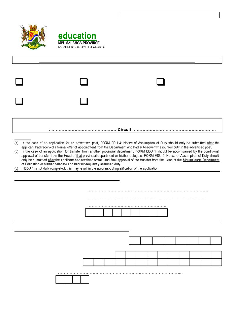 Edu 1 Form for Educator Applications | PDF | Justice | Crime & Violence