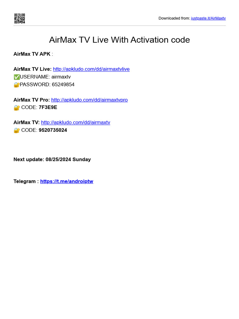 Airmaxtv Justpasteit Pdf