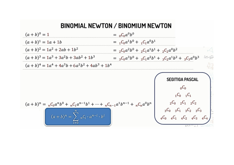 Skema Binomial Newton | PDF