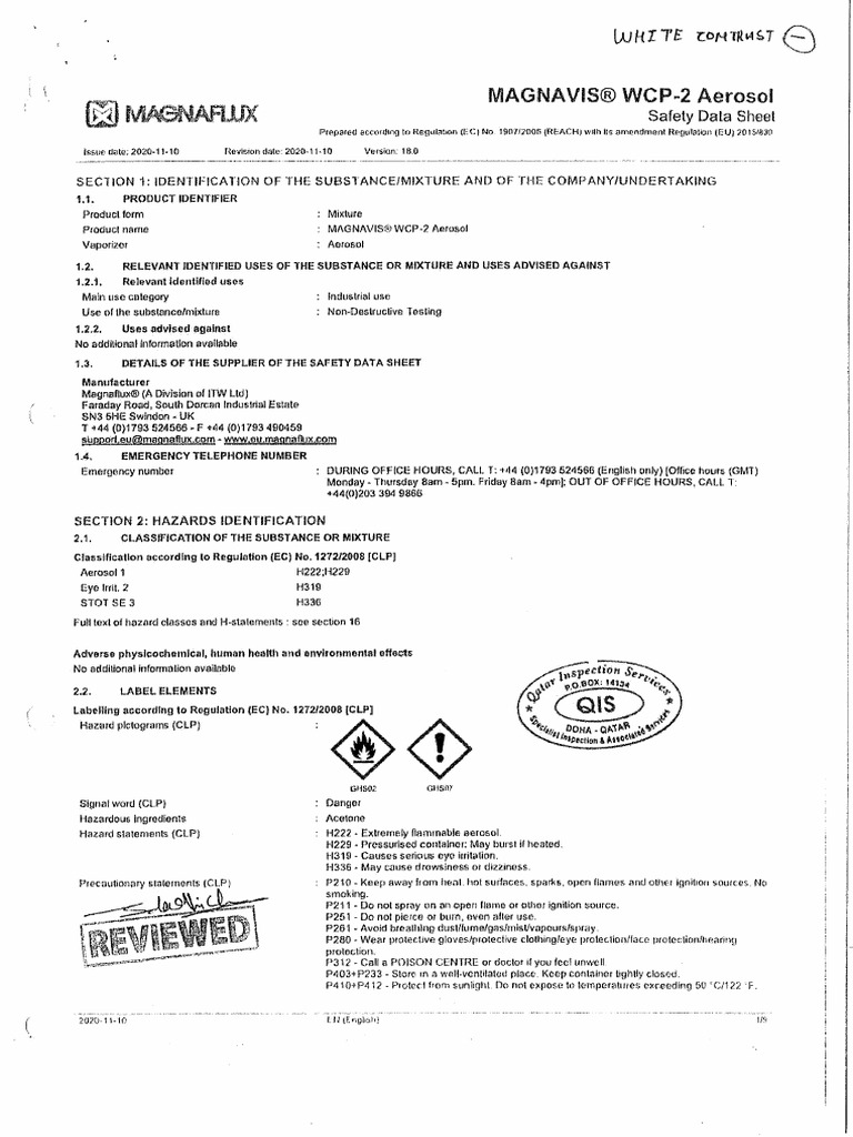 WCP MSDS | PDF