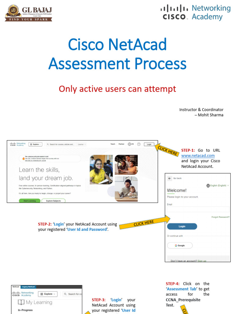 NetAcad Pre-Assessment Process | PDF | Business | Technology & Engineering
