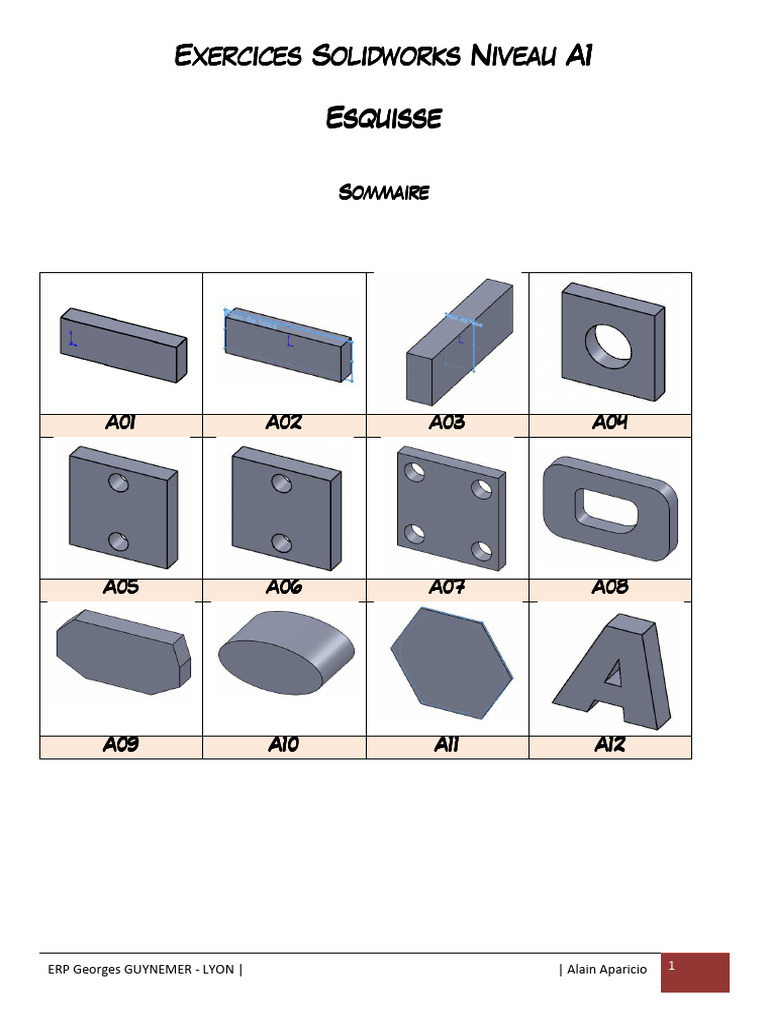 Exercices SW Niveau A1 | PDF | Cercle