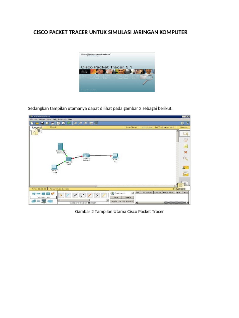 Cisco Packet Tracer Untuk Simulasi Jaringan Komputer | PDF