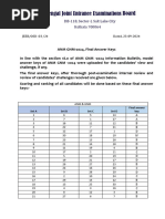 CEED 2025 Answer Key | PDF