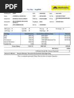 Salary Slip Format in Word Document | PDF
