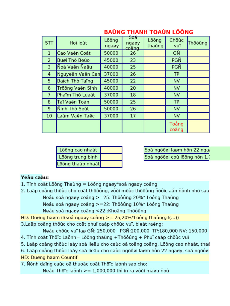 Co Ban - Bai Tap 11 | PDF