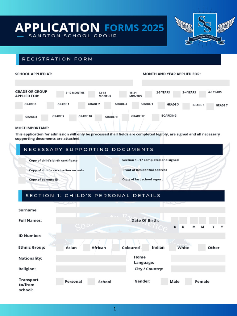 New Application Forms SSG 11 | PDF | Private Law