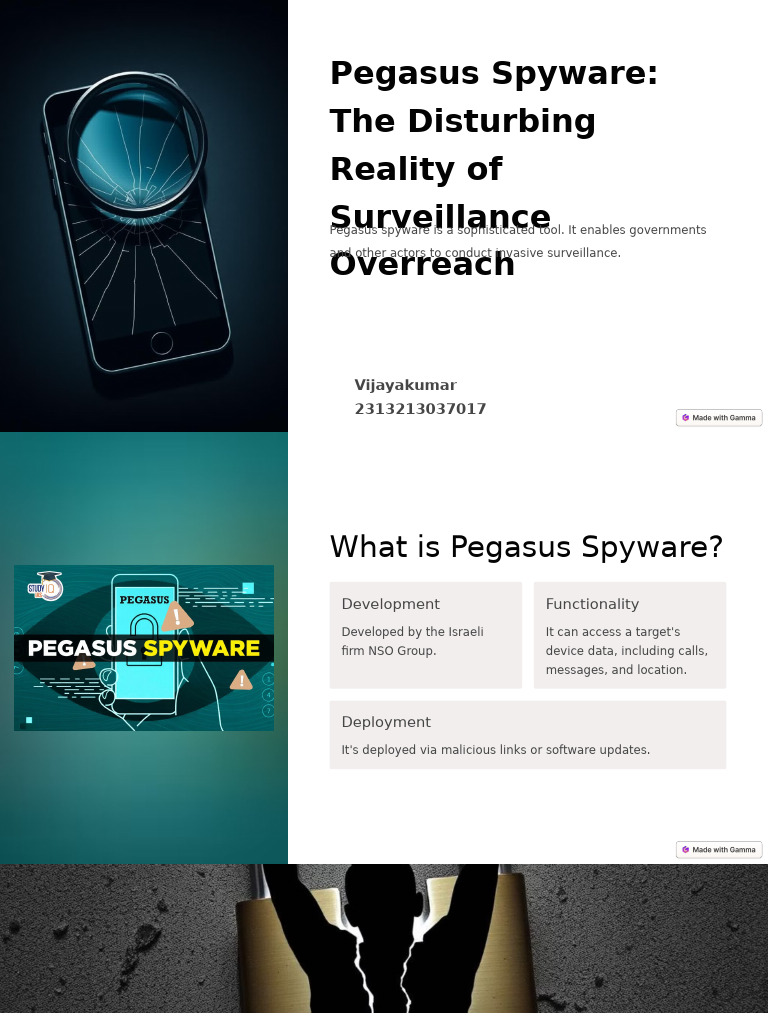 Pegasus Spyware The Disturbing Reality of Surveillance Overreach | PDF