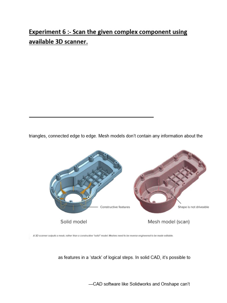 Experiment 6 | PDF | 3 D Printing | Image Scanner