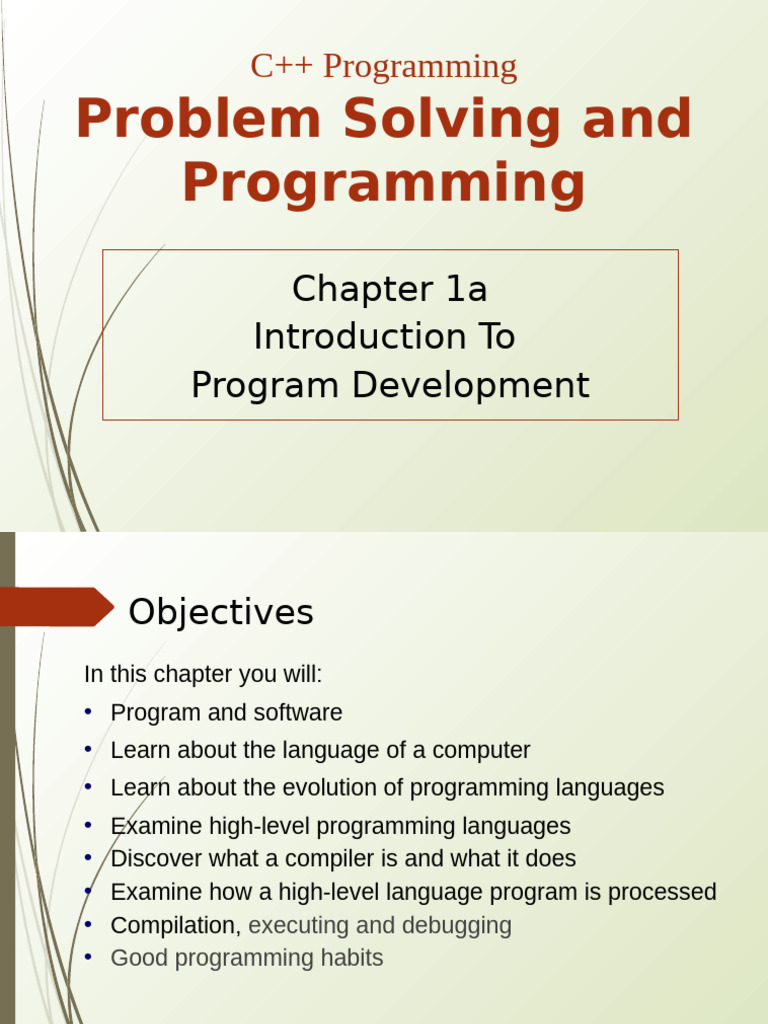 Chap01a Intro To Program Development Pdf Programming Computer