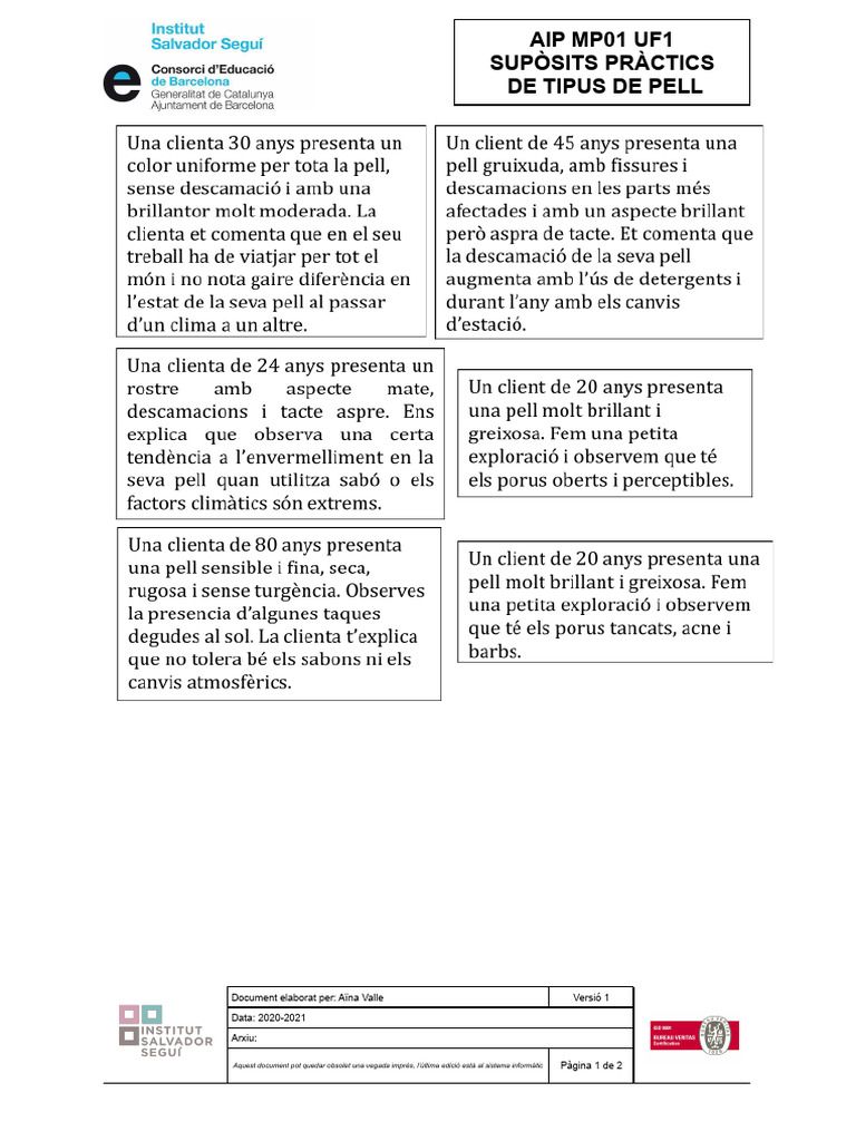 Supòsits Tipus de Pell | PDF