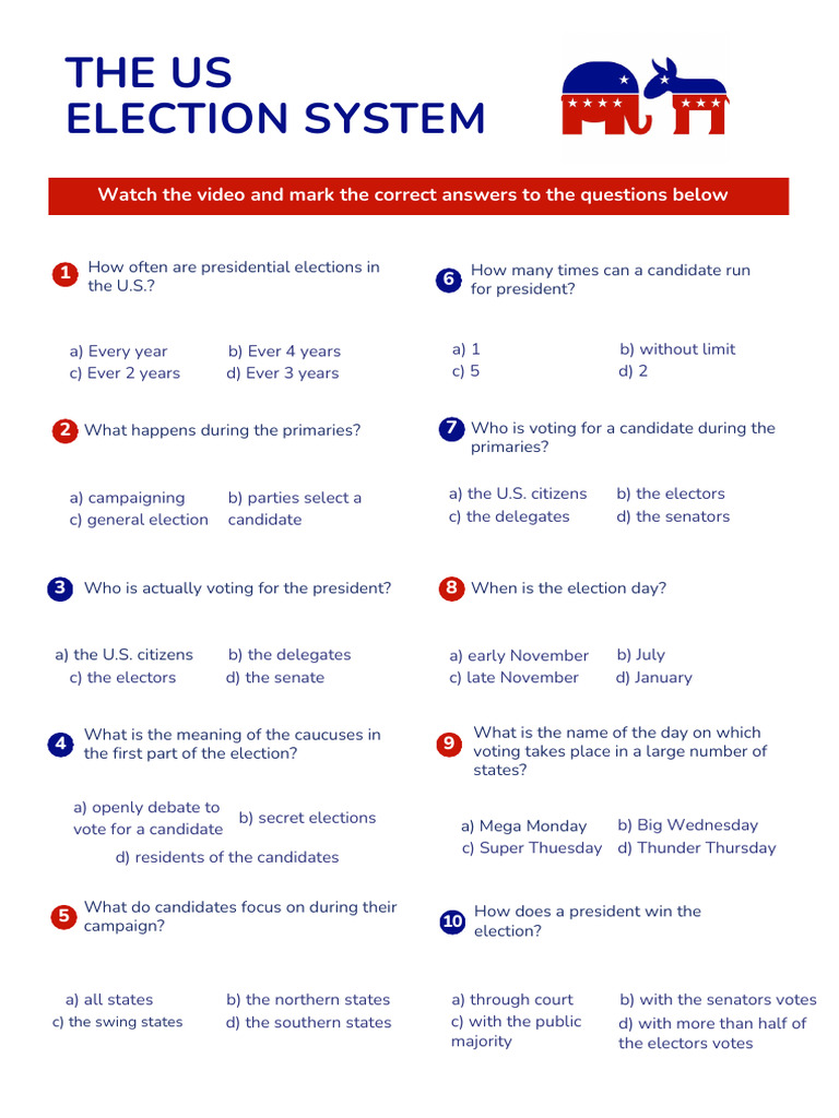 The Us Election System | PDF