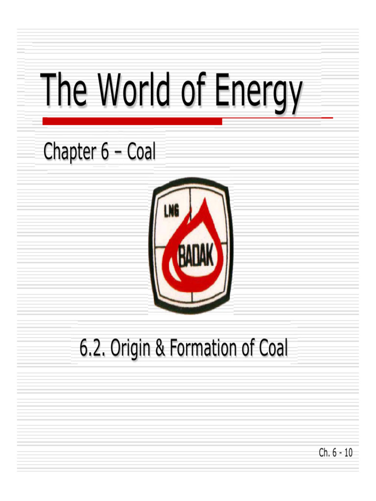 06B Origin & Formation of Coal | PDF | Coal | Bituminous Coal