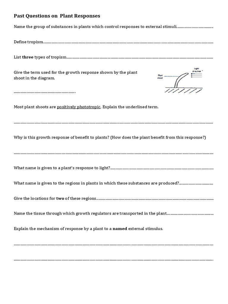 Plant Responses and Growth Regulators | PDF | Auxin | Plant Hormone