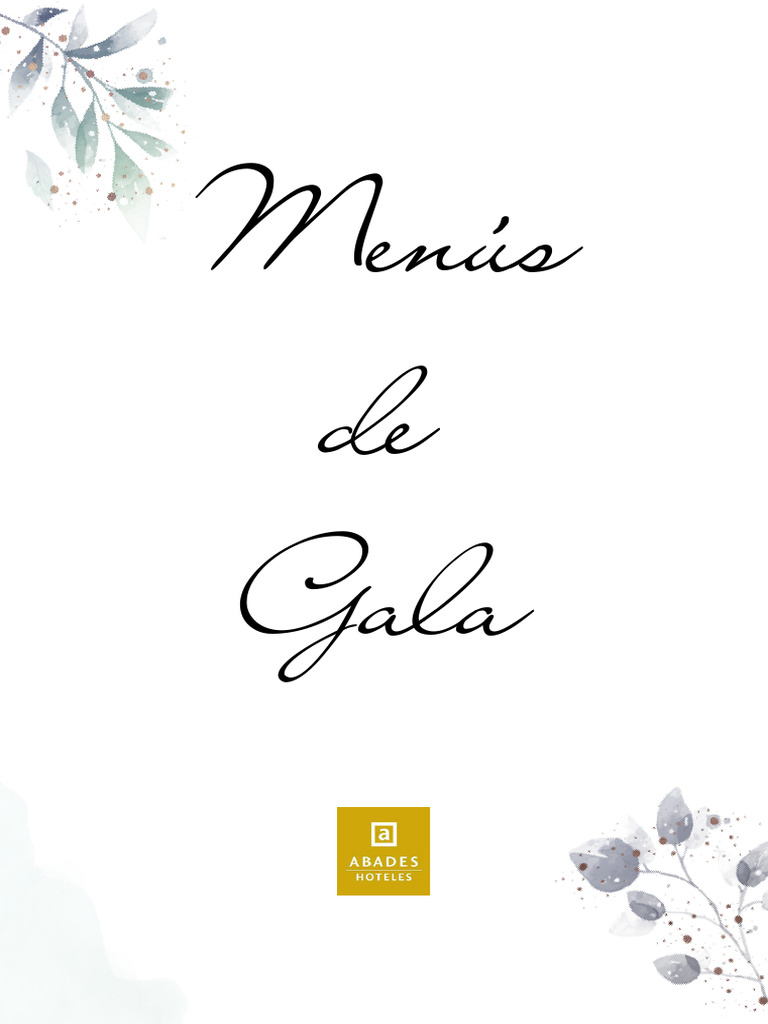 Menús de Gala 2024-2025 | PDF | Vino | ensalada