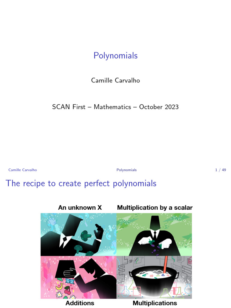 slides-polynomials | PDF | Polynomial | Mathematical Relations
