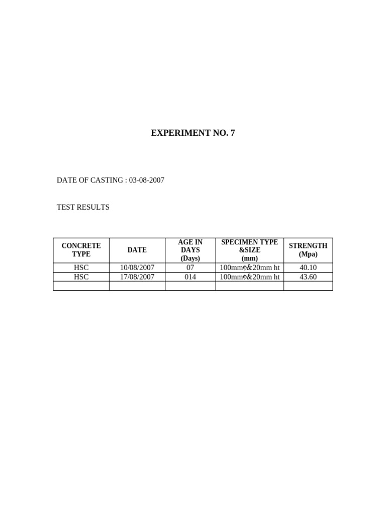 Experiment No 7 | PDF