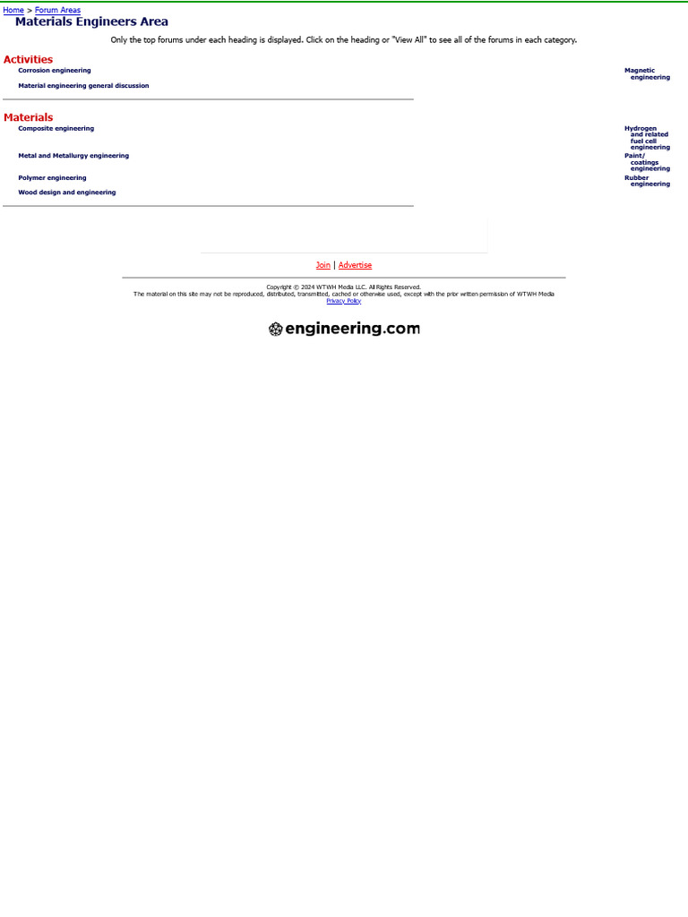 Eng-Tips Materials Engineers Area | PDF | Materials Science | Metals