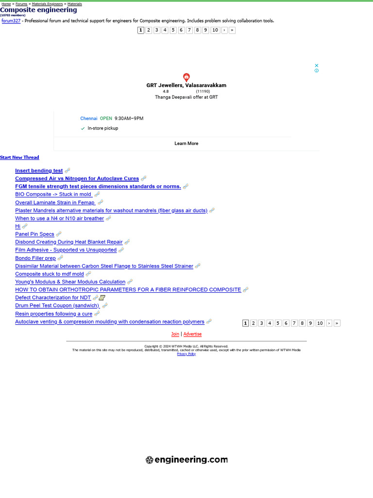 Composite engineering Forum - Eng-Tips | PDF | Composite Material | Physical Sciences