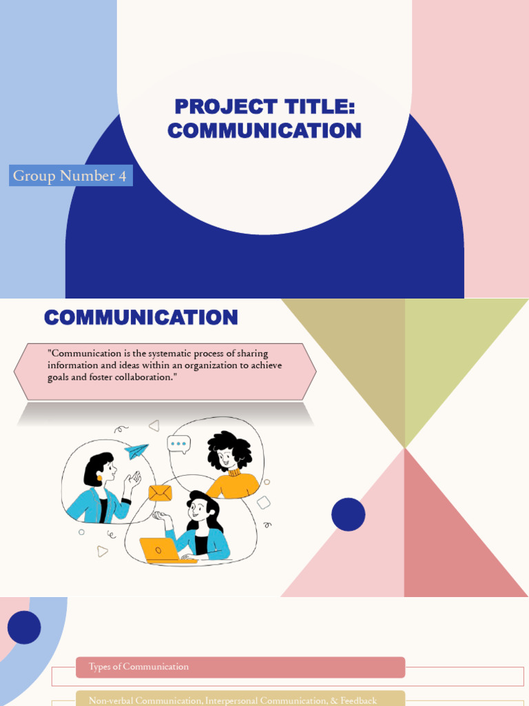 Project Title: Communication: Group Number 4 | PDF | Nonverbal ...