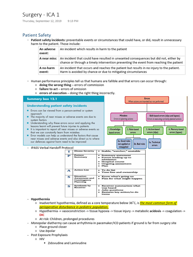 (Y5) Surgery - ICA 1 | PDF